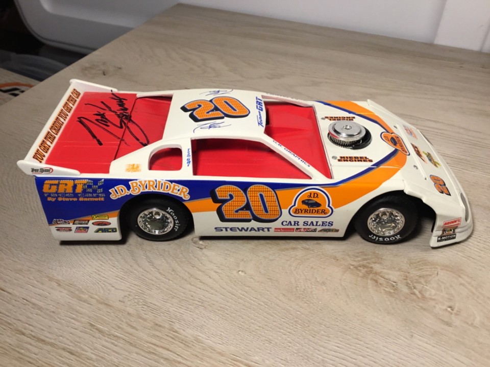 SIGNED 1:24 Tony Stewart #20 JD BYRIDER AUTOGRAPHED DieCast DIRT LATE ...