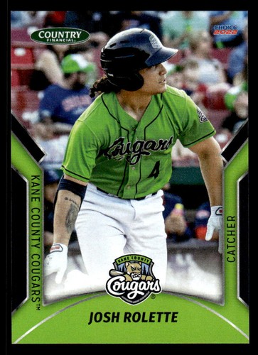 Josh Rolette 2022 Kane County Cougars #21 Kane County Cougars | eBay