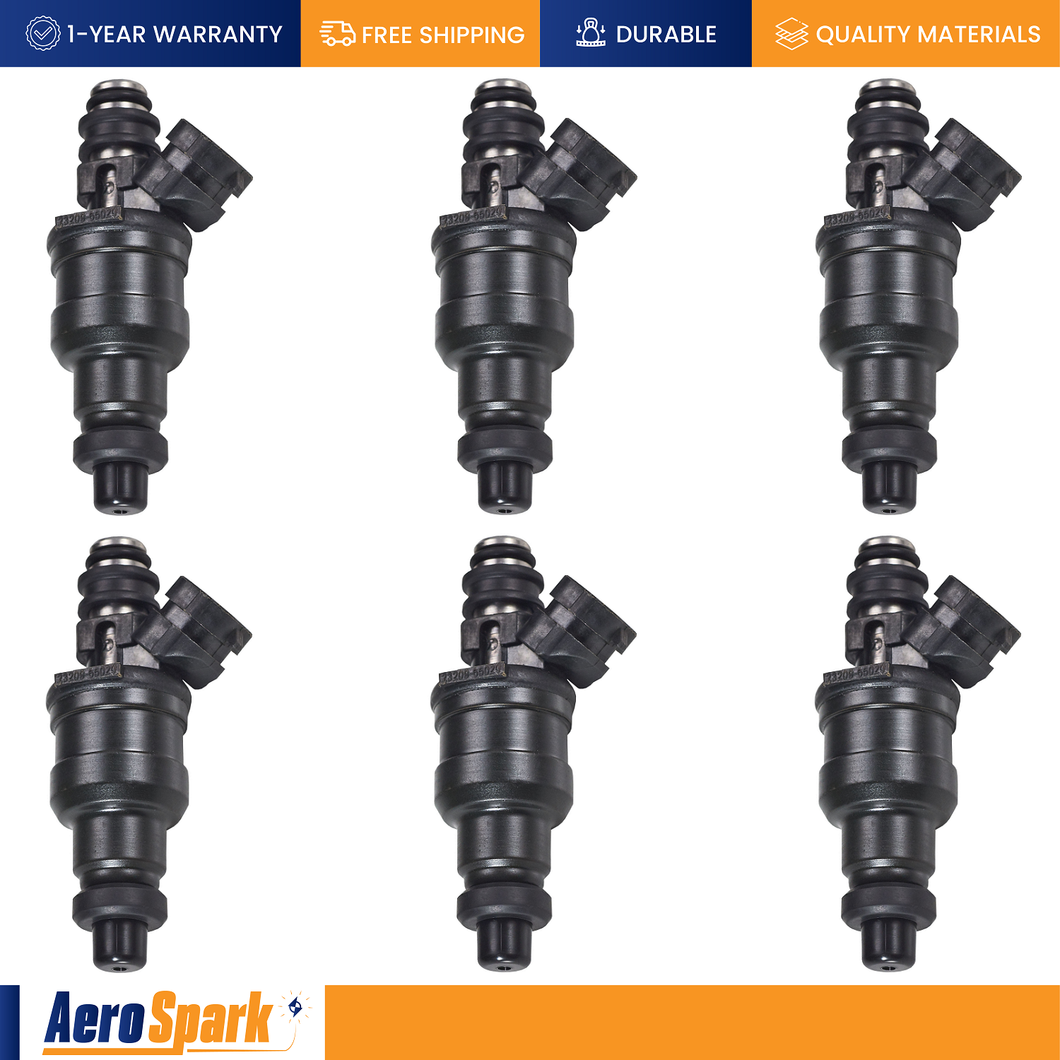 6X Fuel Injector for 89-95 Toyota T100 4Runner Pickup 3VZE 3.0L V6 ...