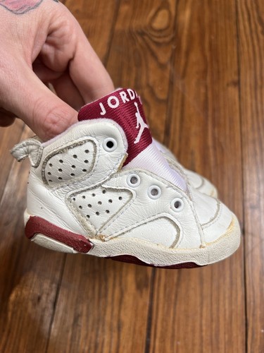90s Jordan Maroon 6 VI OG Toddler Vintage 1991 Size 2.5 Baby Shoes ...