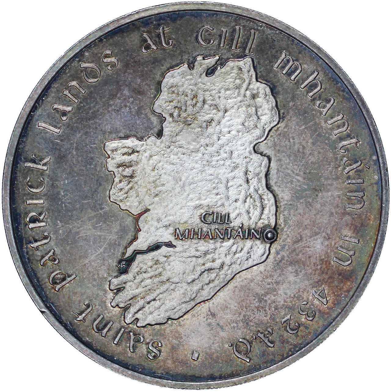 Franklin Mint St. Patrick Lands At Gill Mhantain 25.5g .999 Fine Silver ...