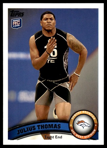 2011 Topps Card #132 Julius Thomas Rookie Denver Broncos | eBay