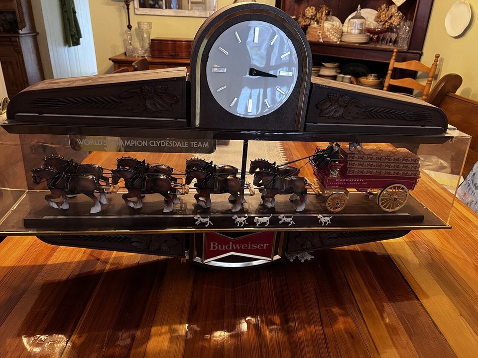 Vintage Budweiser Bar Clock | eBay