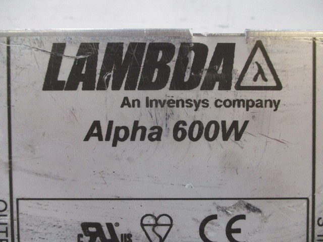 Lambda J60010 Alpha 600W Power Supply NS-RS-CA600 for sale online | eBay