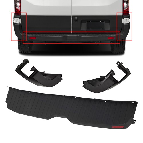 For 2015-2024 Ford Transit Rear Bumper Cover W/ Reflector + Side End ...