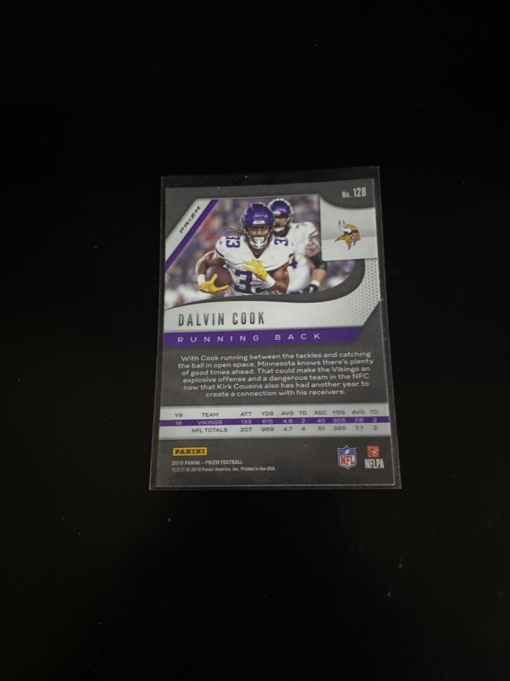 Dalvin Cook 2019 Panini Prizm RWB Prizm football card Vikings 128 PWE ...
