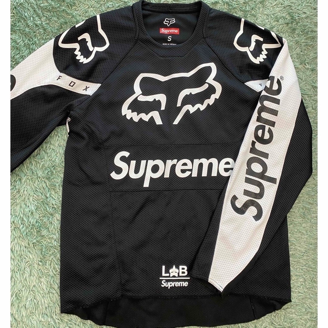 Supreme Fox Racing Moto Jersey Multi color 2018SS Black white Size S ...