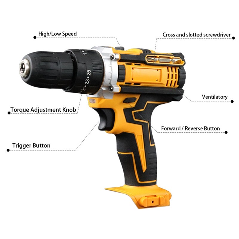 For 21V Electric Drill Variable Speed Cordless Drill Tool Set I9C43112 ...