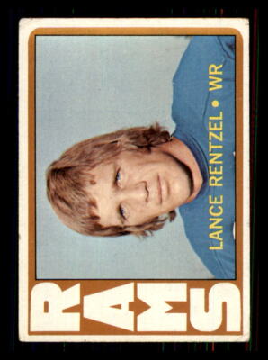 1972 Football Topps Lance Rentzel Los Angeles Rams #81 | eBay