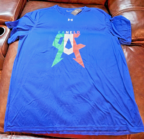 Canelo Alvarez Under Armour Mexico Colors T-Shirt 4xl NWT Blue XXXXL ...