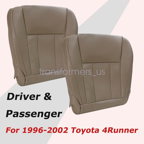 Driver & Passenger Bottom Leather Cover Oak Tan For 96-02 Toyota ...