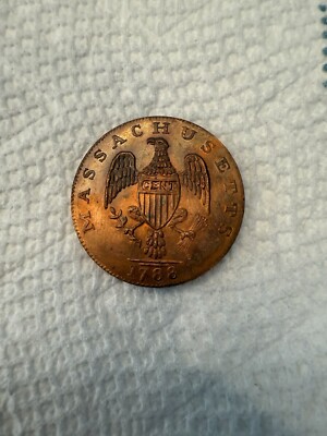 1788 Massachusetts Cent Colonial Copper Coin 1C - Early Colonial Coin🔥 ...
