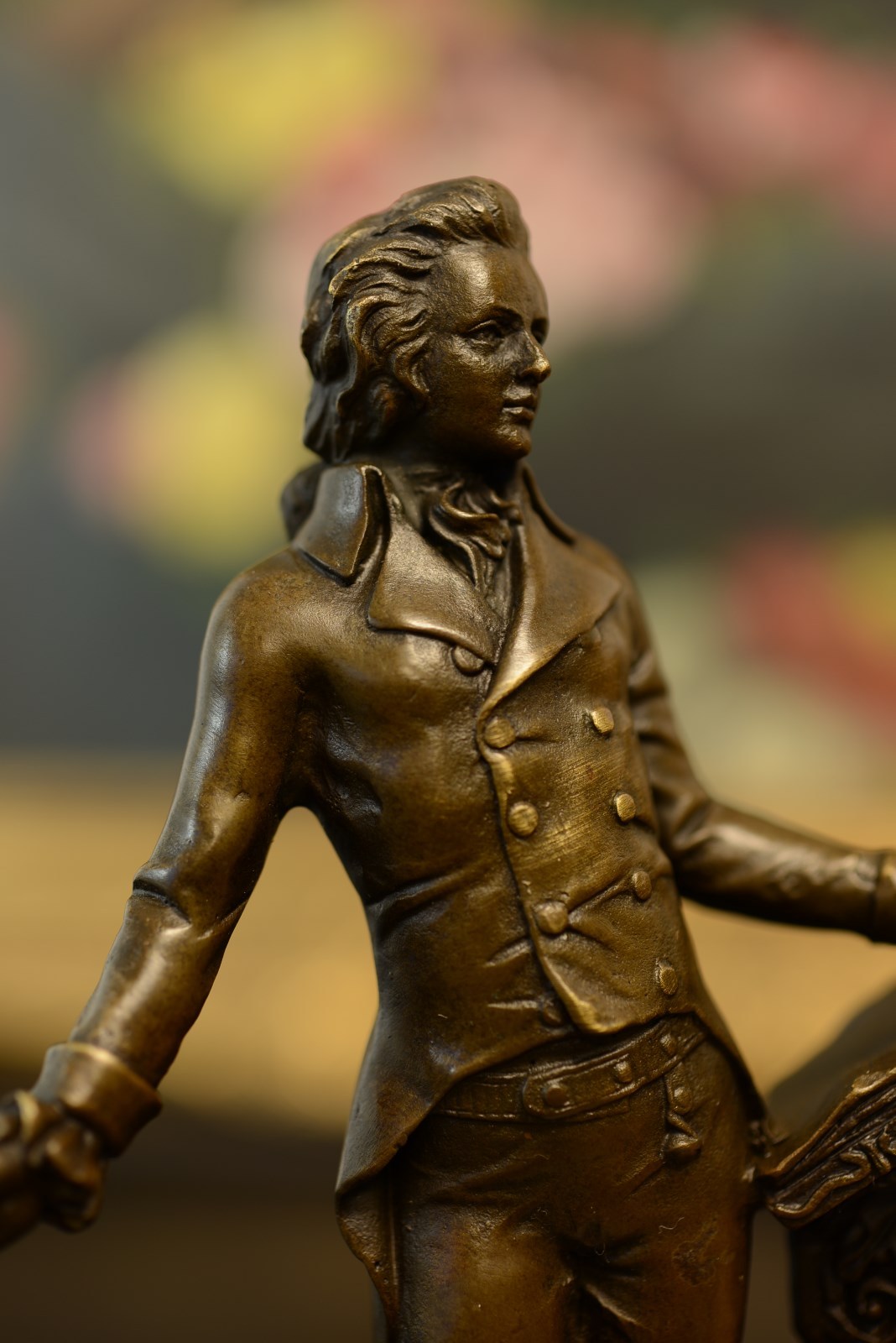 SIGNED Milo, bronze sculpture musician Statue | eBay