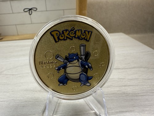 Pokemon Blastoise Collectible Coin Gold Metal Medallion Pokemon TCG | eBay