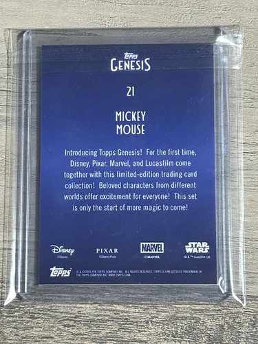 Topps 2025 Disney Genesis MICKEY MOUSE Orange #15/25 | eBay