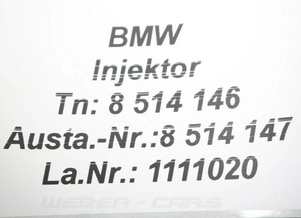 8514146 Injectors Fuel Injectors New OEM MINI BMW X1 F48 LCI X2 F39 18D ...