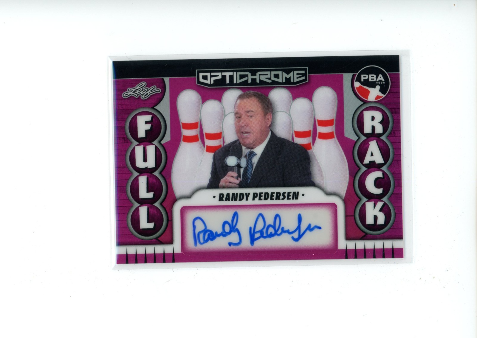 2025 Leaf Eclectic PBA Randy Pedersen OF-RP1 Optichrome Full Rack Pink ...