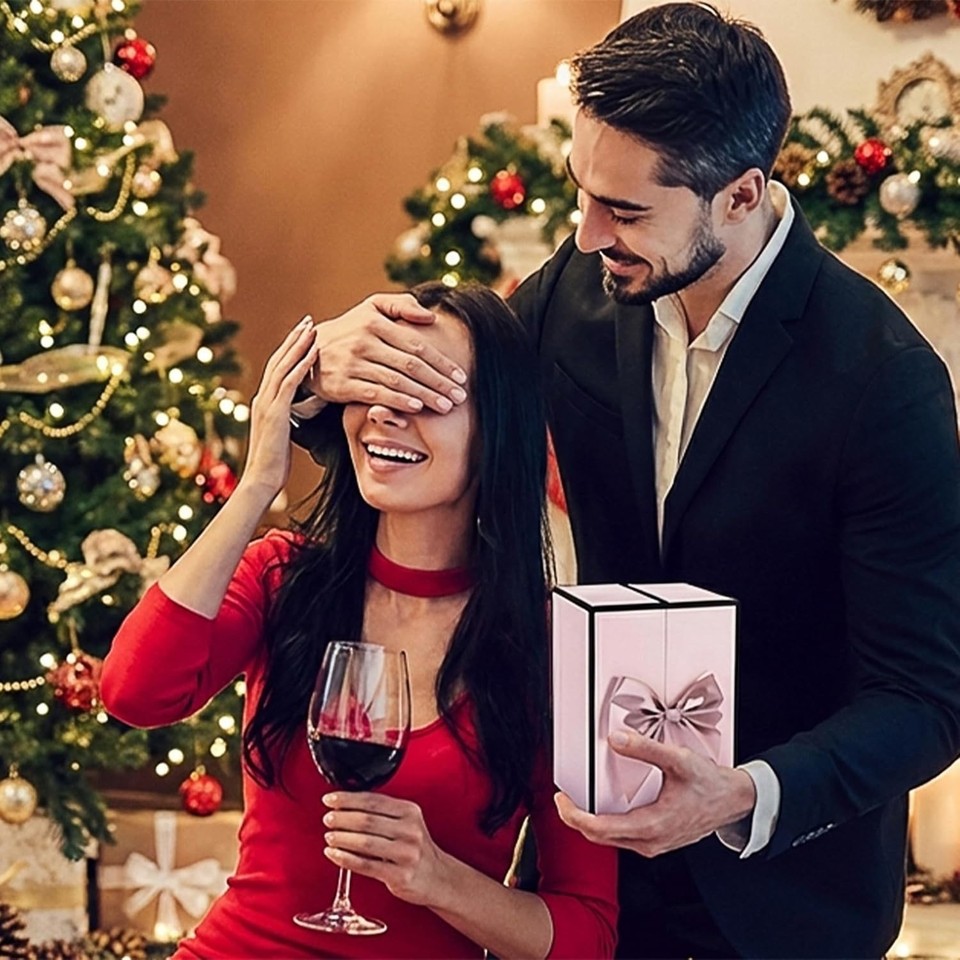 Eternal Red Rose Gift Set with 100 Languages I Love You Necklace & Moss ...