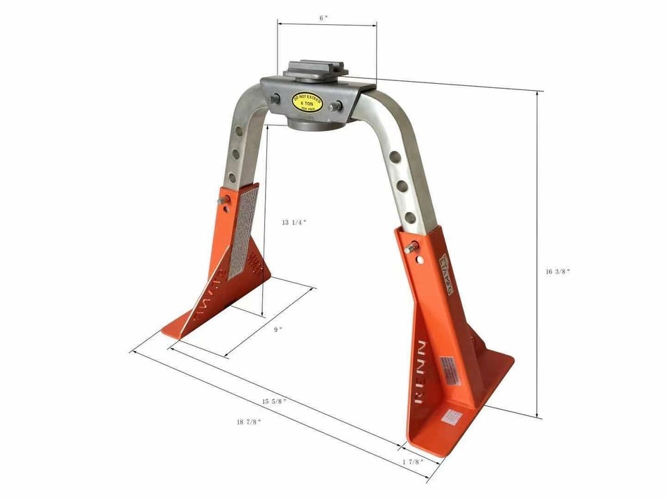 Rennstand Jack Stand 3-Ton ETA Manufacturing w/ Pinch Weld Adapter ...