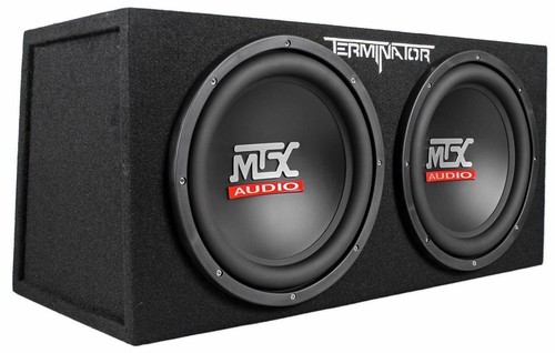 MTX Terminator TNE212D 1200 Watt 2 Ohm Dual 12” Subwoofers/Subs ...