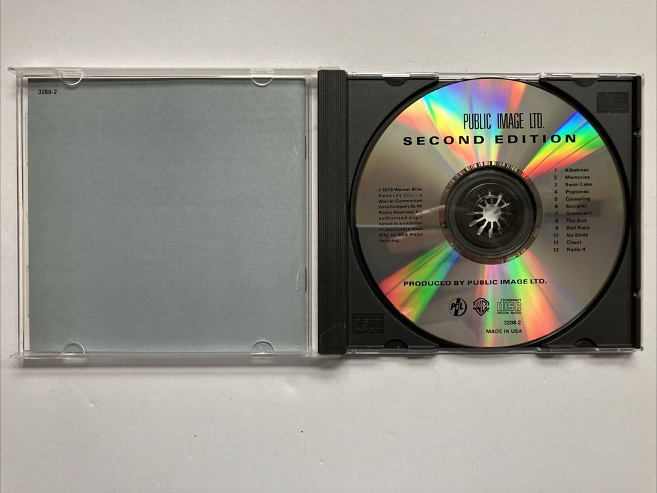 Second Edition by Public Image Ltd (Pil) (CD, 1990) Like New Condition ...