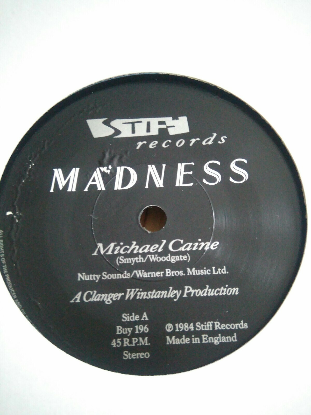 MADNESS - 7" Vinyl - Michael Caine / If You Think There's - 1984 ...