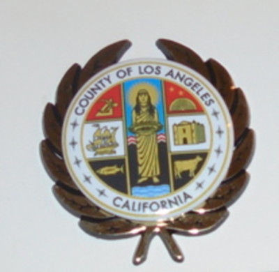 LA County Los Angeles City Seal Car Badge Hood Emblem Sticker Fridge ...