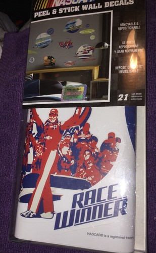 NASCAR Peel & Stick Wall Decals - 21 Stickers In The Pack New 2011 ...