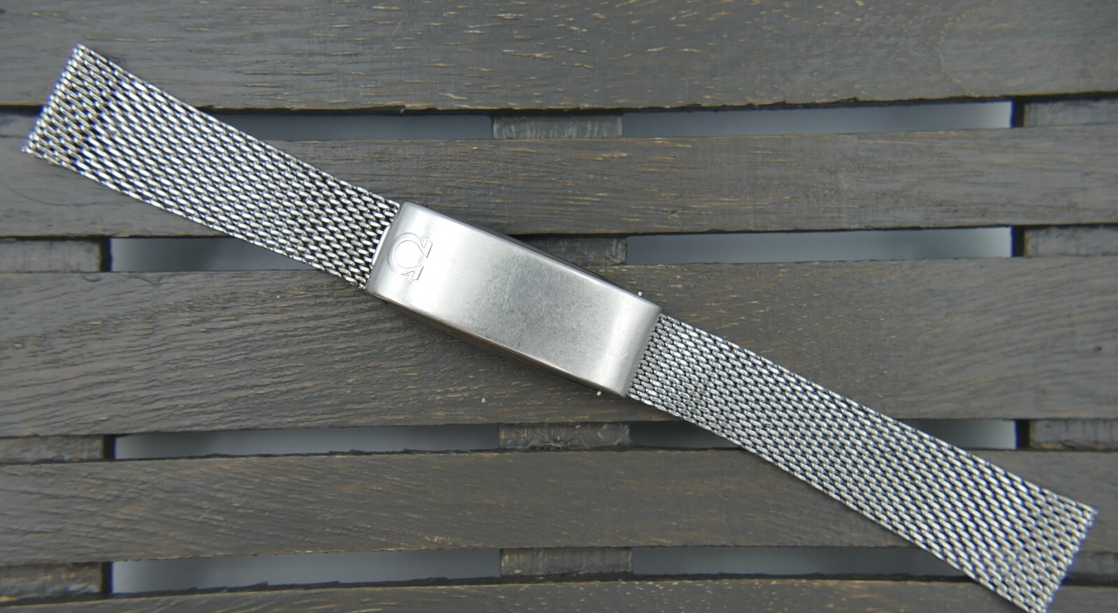 BRACELET mesh milanese ref. 1120/116 Nº27 OMEGA chronostop stainless ...