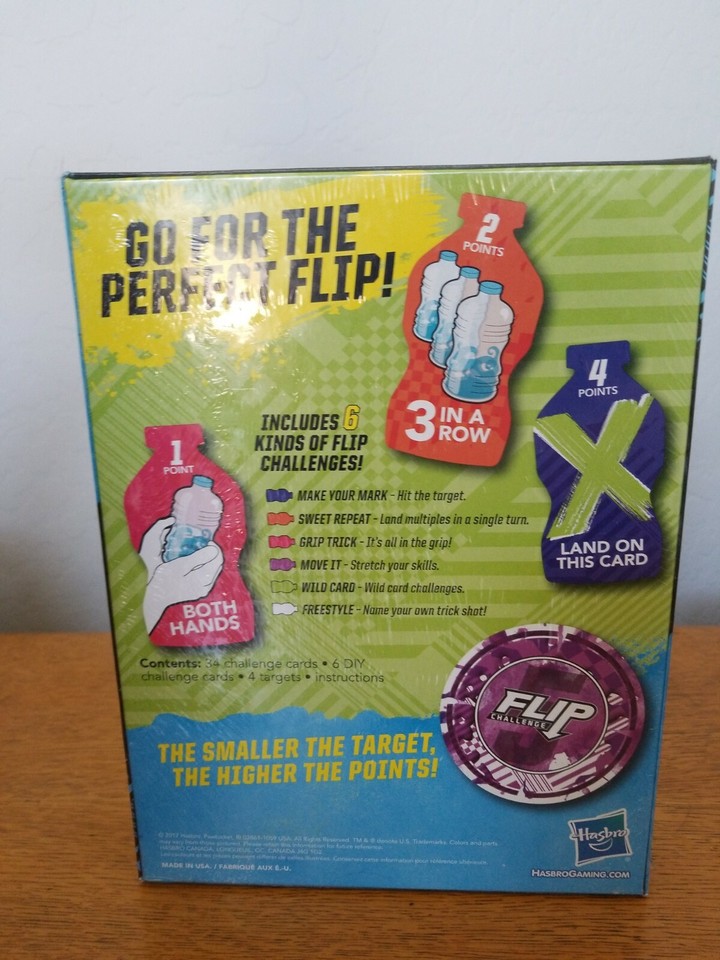 Flip Challenge Game 40 Bottle Flipping Games (SEALED) SAME-DAY FREE ...