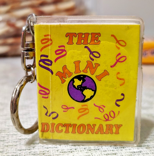RARE Webster's Mini Dictionary Keychain Book Fob Scholastic Key Ring | eBay