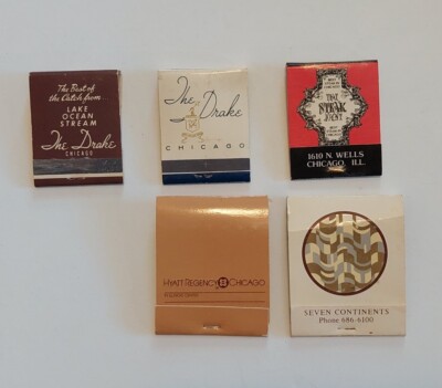 Vintage Lot 5 Chicago IL Restaurant Bar Hotel Drake Cape Cod Room Hyatt ...