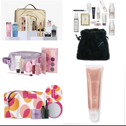 Lancome Holiday Beauty Box Iconic Pieces of Skincare Makeup Gift Sets ...