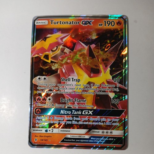 Turtonator GX 18/145 Ultra Rare Guardians Rising Pokémon Card | eBay