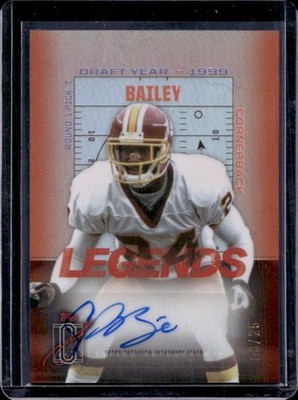 2024 Topps Signature Class Champ Bailey Legends of Their Auto Red #3/25 ...