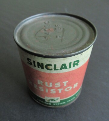 Vintage Sinclair Oil Rust Resistor 7oz Sealed Metal Can | eBay