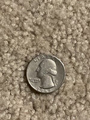 1965 Washington Quarter No Mint Mark, Coin Press Letter Error - Rare US ...