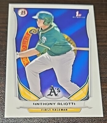 2014 Bowman Hometown Anthony Aliotti As Prospect #BP77 Rare | eBay