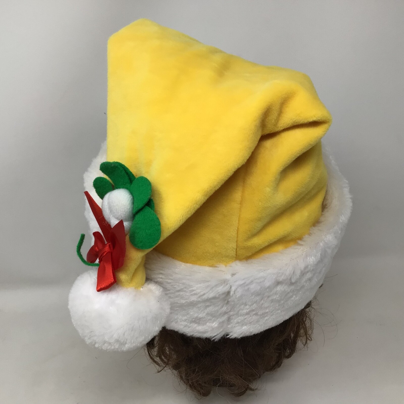 Gemmy Kissy Face Emoji Kiss Yellow Santa Christmas Ha… - Gem