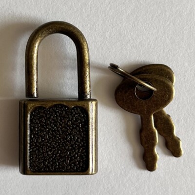 Mini Lock and Key Replacement for Diary or Small Box - Vintage Style ...