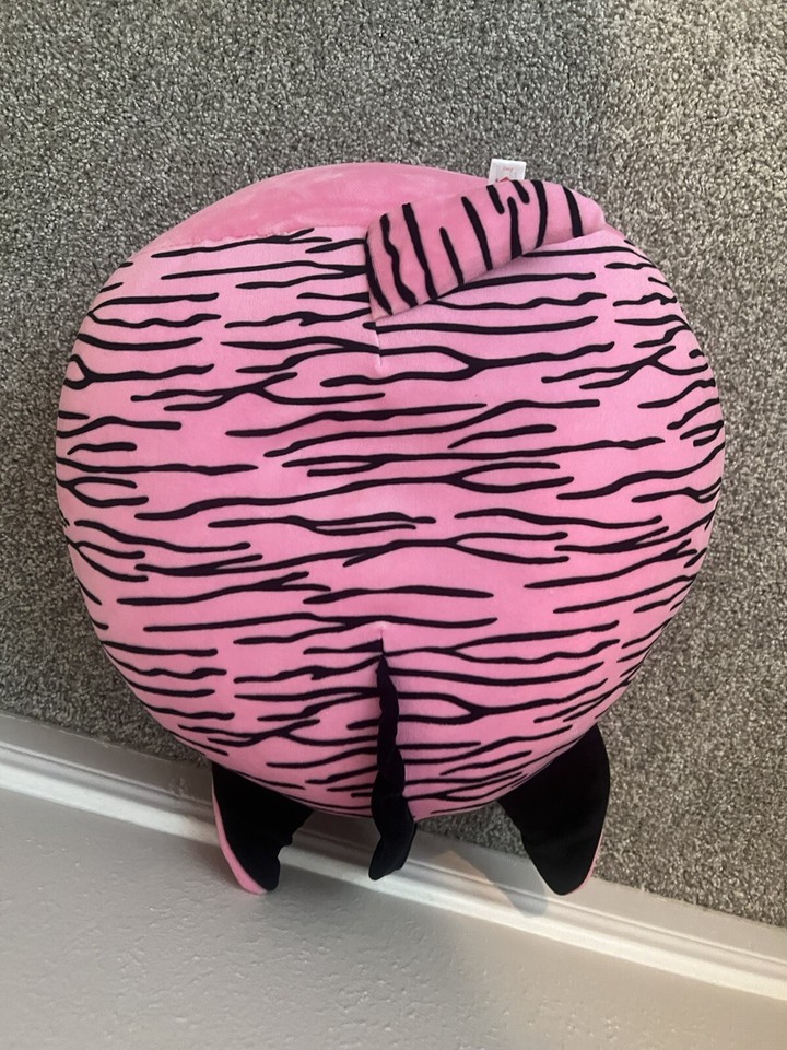 TY Squish-a-Boos ZOEY Pink and Black Zebra 10" Stuffed Plush Toy- No ...