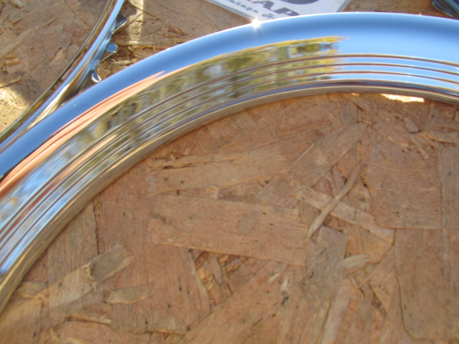 40'S 50'S 15" RIBBED HOT ROD RAT ROD TRIM RINGS BEAUTY RINGS - 4 - 1 1/ ...