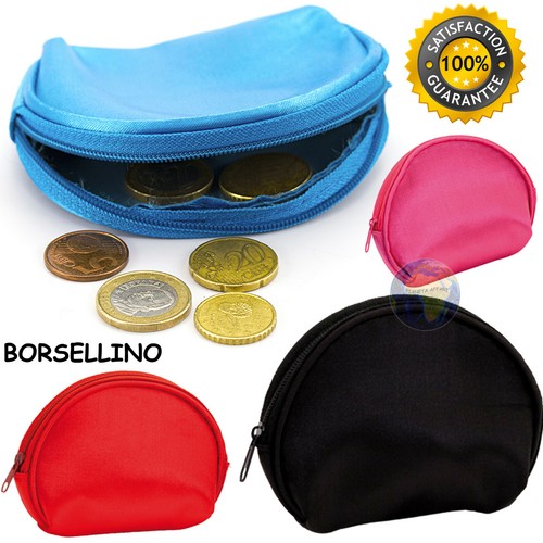 PORTAMONETE Portafoglio SOLDI Monetine UOMO Donna CERNIERA zip MONETA ...