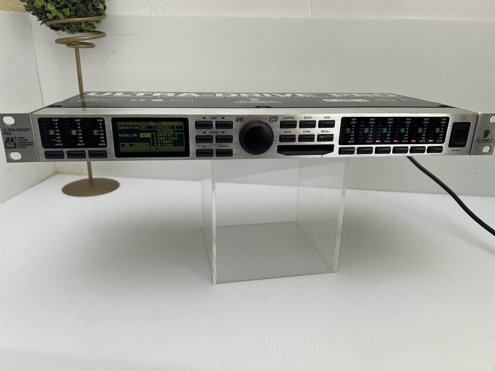 Behringer+DCX2496+Ultra-Drive+Loudspeaker+Management+System for sale ...