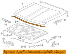 Chevrolet GM OEM 11-14 Silverado 2500 HD Hood-insulator 25925254 for ...