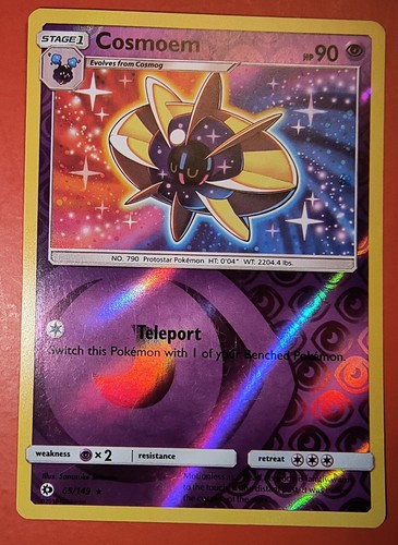 Pokémon TCG Cosmoem Sun & Moon Base Set 65/149 Reverse Halo Rare | eBay