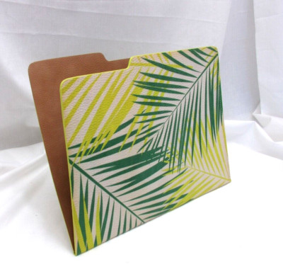 File Folder Leather Tropical Palm Print by Graphic Image Made in ...