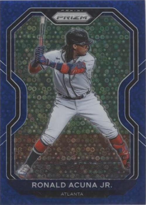 2021 Panini Prizm - Ronald Acuña Jr. #7 Blue Donut Circle Prizm /199 ...