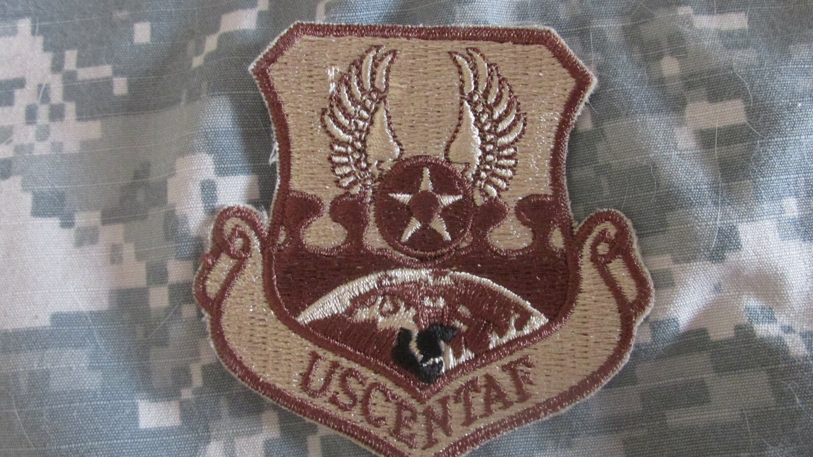 Authentic US Air Force Central (USCENTAF) Desert Color - Sew On Patch ...