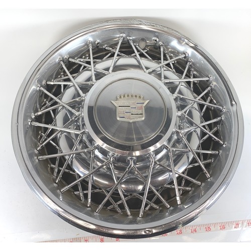 Cadillac Wire Wheel Hubcap Chrome Vintage OEM Cover | eBay